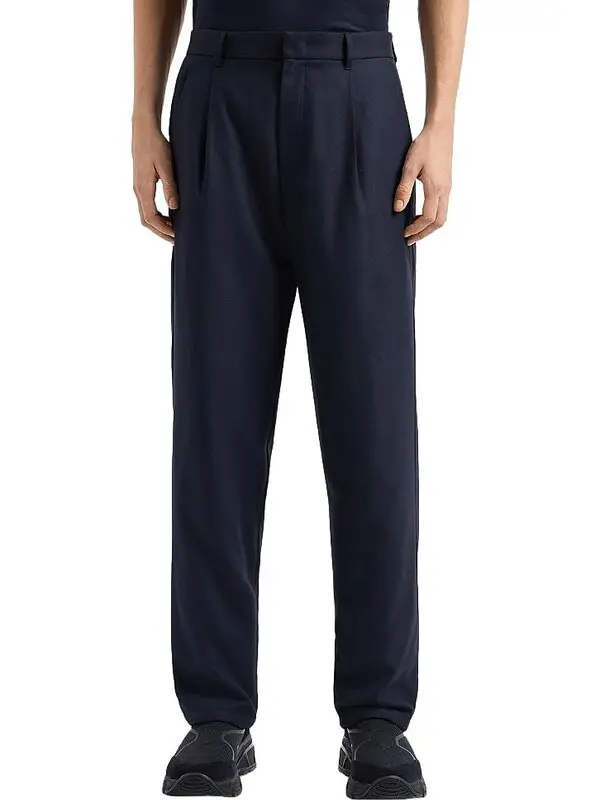 Emporio Armani Travel Essentials Trousers - Solid Blue
