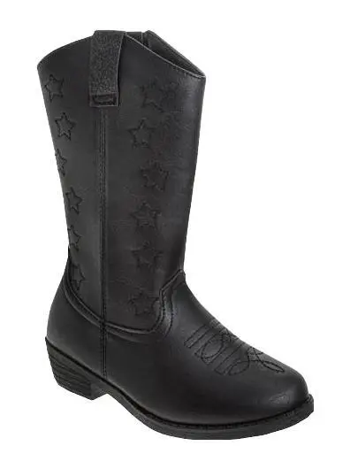 KENSIE GIRL Cowgirl Western Boots - Black
