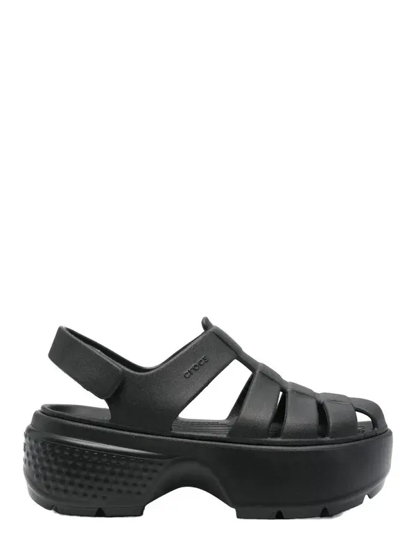 CROCS 50mm Stomp Fisherman Sandals - Black
