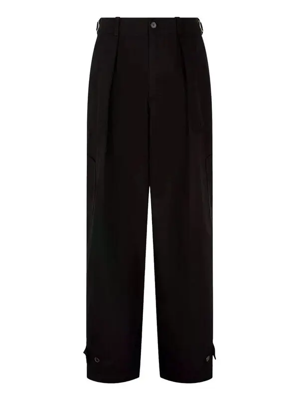 STUDIO TOMBOY Pleat-detailed Cargo Trousers - Black