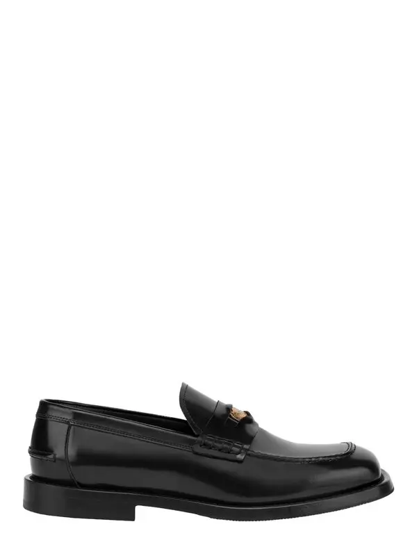 Moschino Leather Loafers - Black