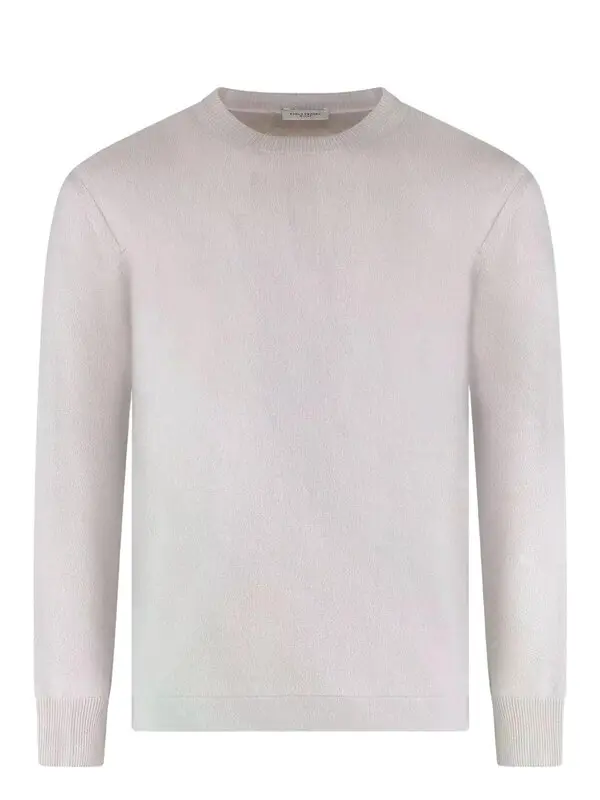 PAOLO PECORA Crew Neck Long Sleeve Sweater - Neutrals