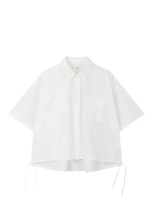 STUDIO TOMBOY Short-sleeve Cropped Shirt - White
