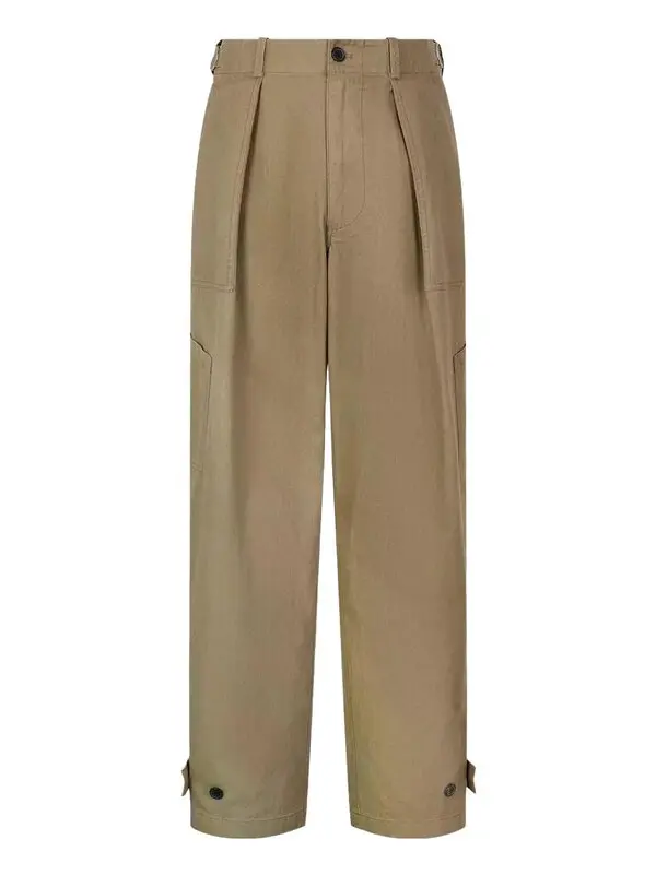 STUDIO TOMBOY Pleat-detailed Cargo Trousers - Brown