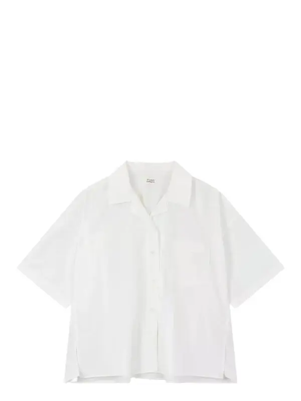 STUDIO TOMBOY Short-sleeve Button-up Shirt - White