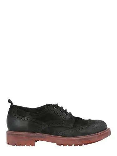 Moma Leather Lace-up Brogues - Black