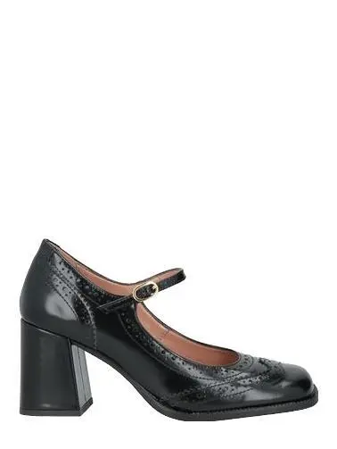OVYE Leather Mary Jane Pumps - Black