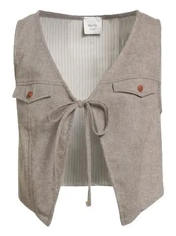 ALYSI Tailored Vest - Beige