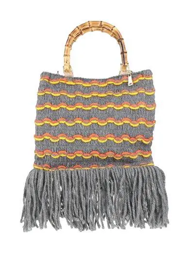 LA MILANESA Knitted Shopper Tote - Grey