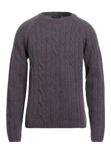DANIELE FIESOLI Merino Wool Cable-knit Sweater - Purple