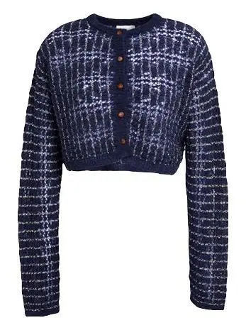 ALYSI Crème Cardigan - Blue