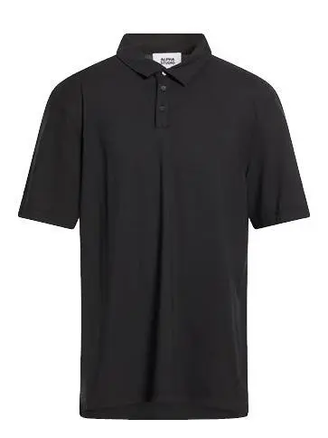 Alpha Studio Polo Shirt Size Cotton, Elastane - Black