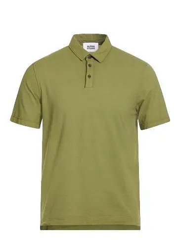 Alpha Studio Polo Shirt Size Cotton, Elastane - Green
