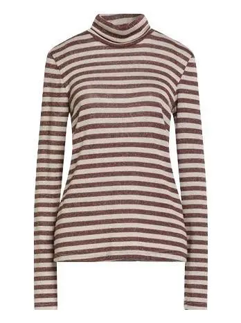 SHIRTAPORTER Striped Turtleneck T-shirt - Red