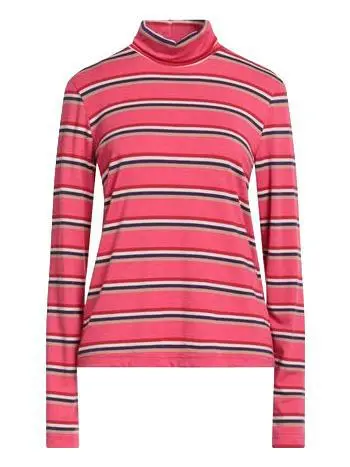 SHIRTAPORTER Striped Jersey Turtleneck T-shirt - Pink