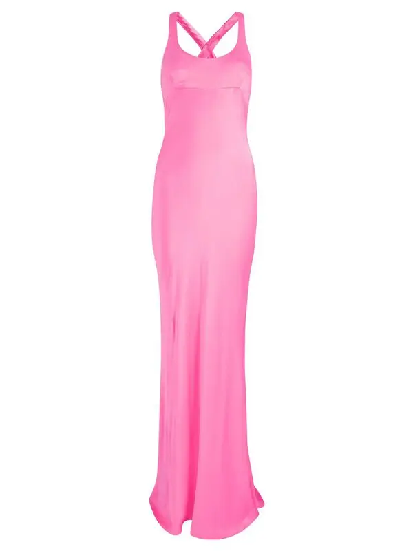 Bec & Bridge Maxina Satin Maxi Dress - Pink