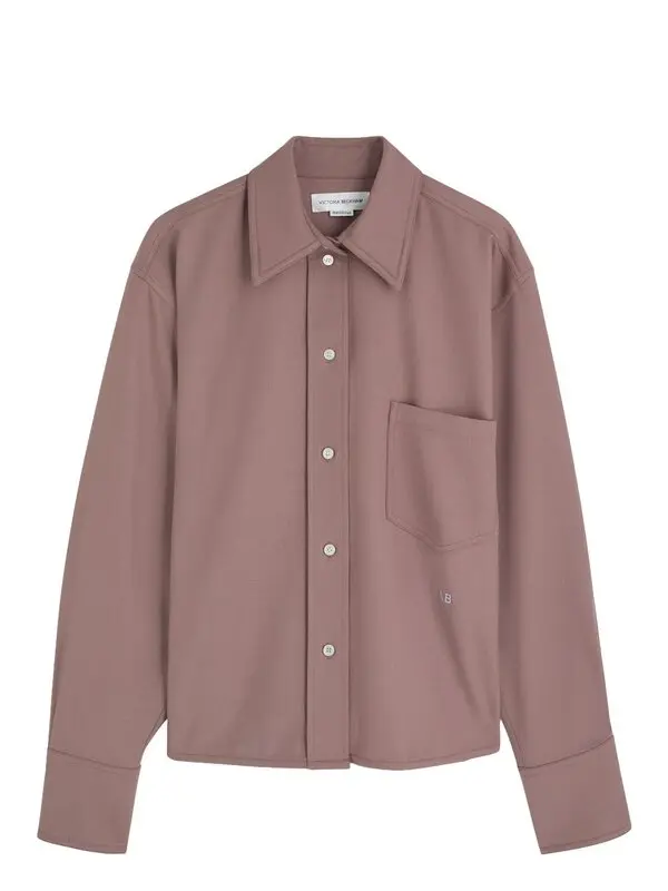 Victoria Beckham Twill Shirt - Mauve