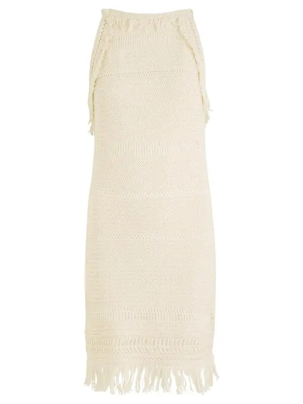 Isabel Marant Aralia Cotton-knit Mini Dress - Ecru