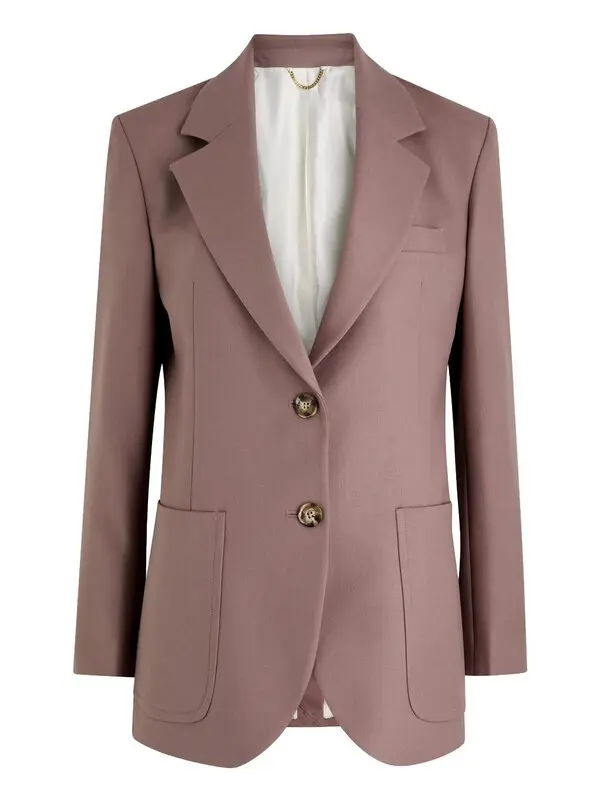 Victoria Beckham Twill Blazer - Mauve