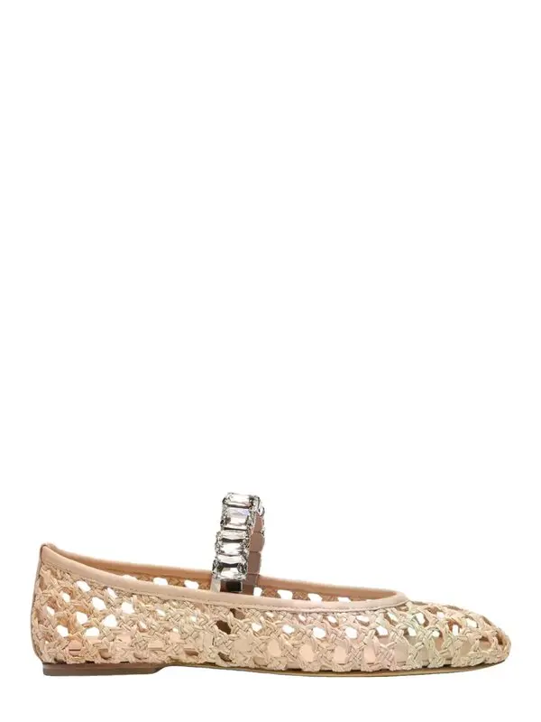 Casadei Versilia Crystal-embellished Ballet Flats - Pink