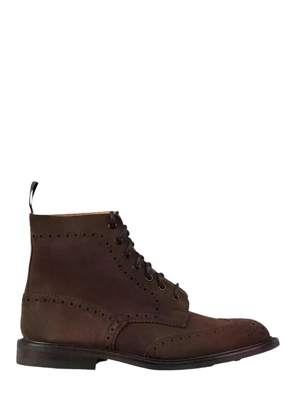 TRICKER'S Stow Leather Biker Boots - Brown