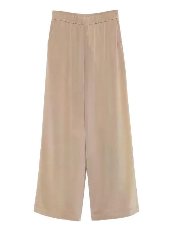 Max Mara Fluid Wide Leg Trousers - Brown