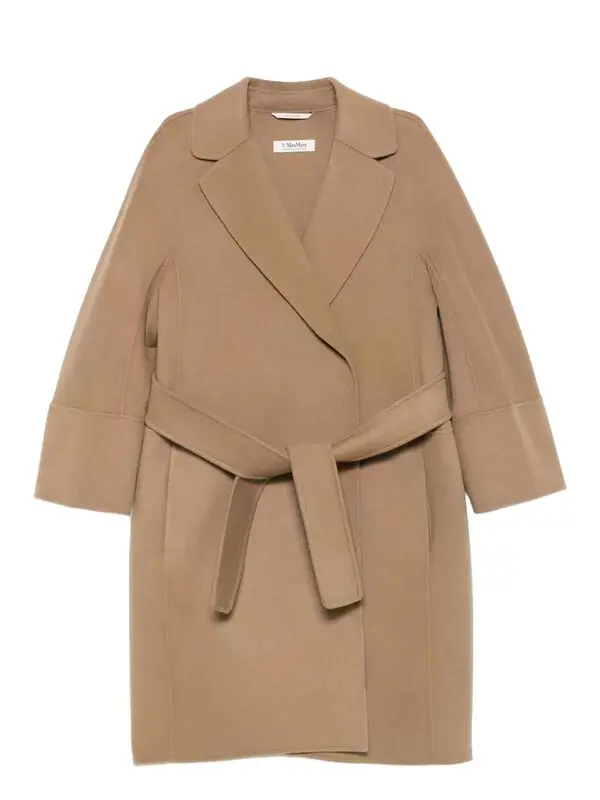 Max Mara Virgin Wool Coat - Brown