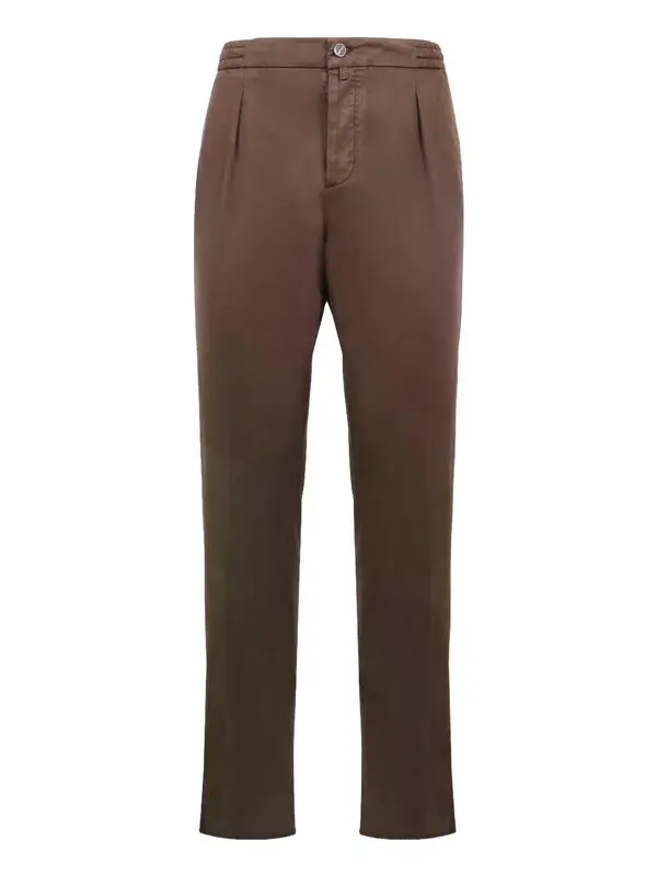 Kiton Straight-leg Trousers - Brown