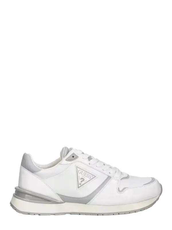 Guess Island Logo-plaque Sneakers - White