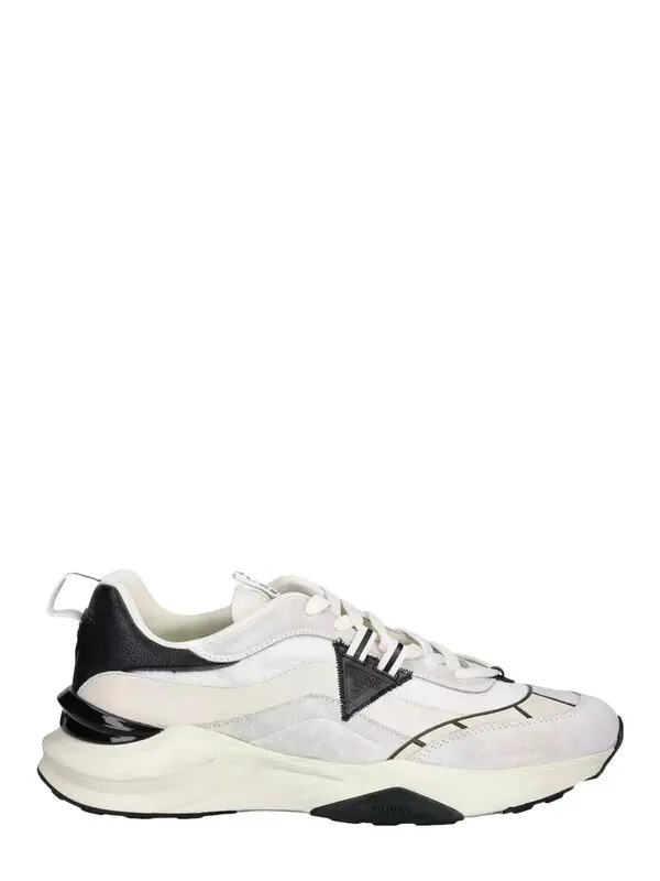 Guess Valencia Suede-panel Sneakers - Neutrals