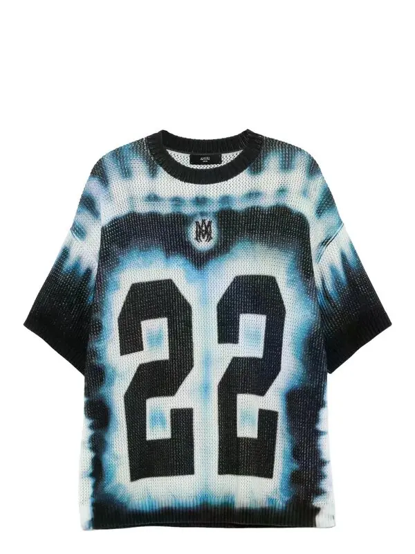 Amiri Tie-dye Knitted Sweater - Blue