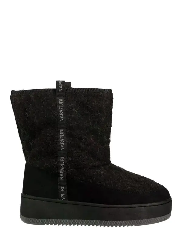 NAPAPIJRI Faux-fur Ankle Boots - Black
