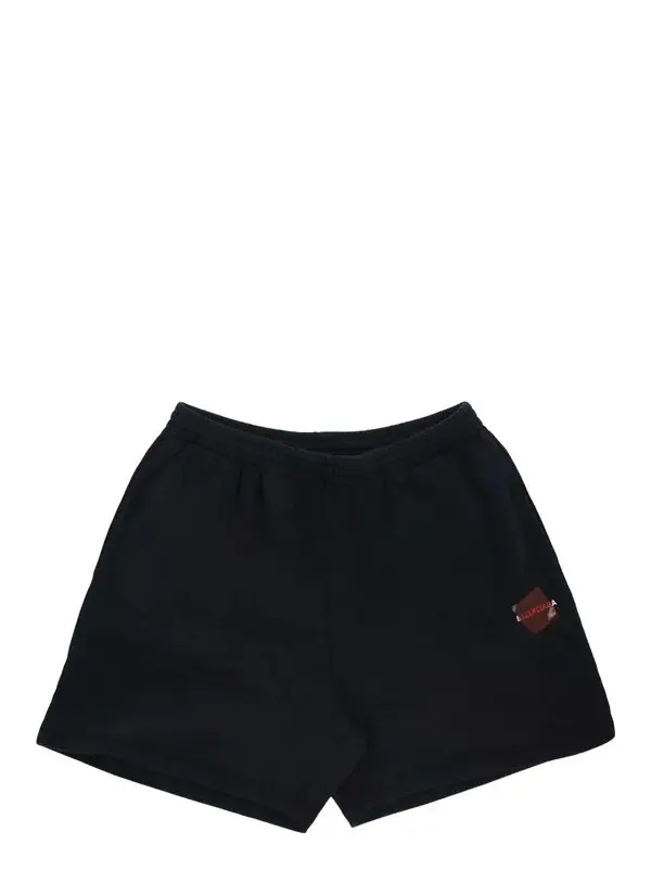 Balenciaga Logo-print Track Shorts - Black