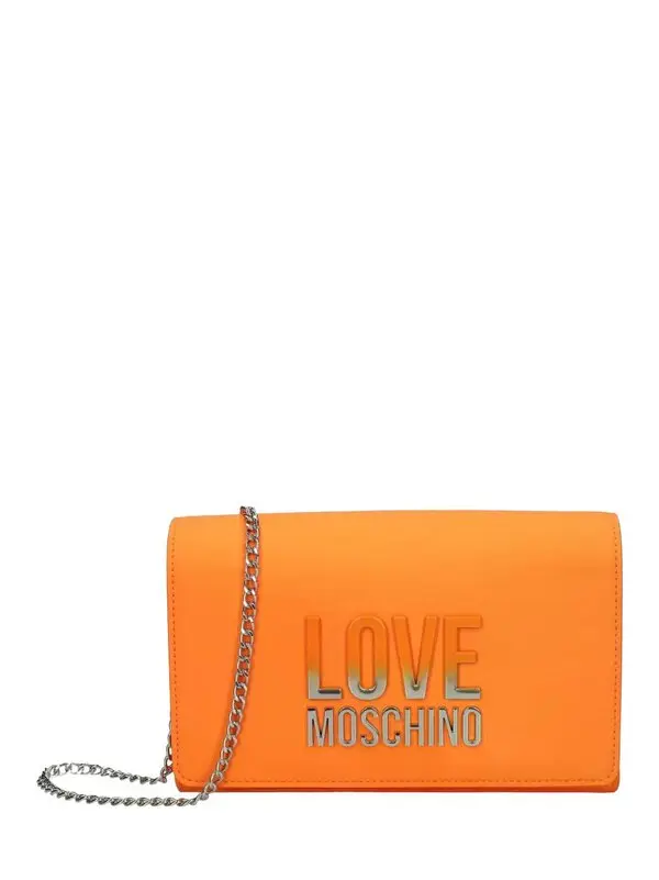 Moschino Logo-embellished Crossbody Bag - Orange