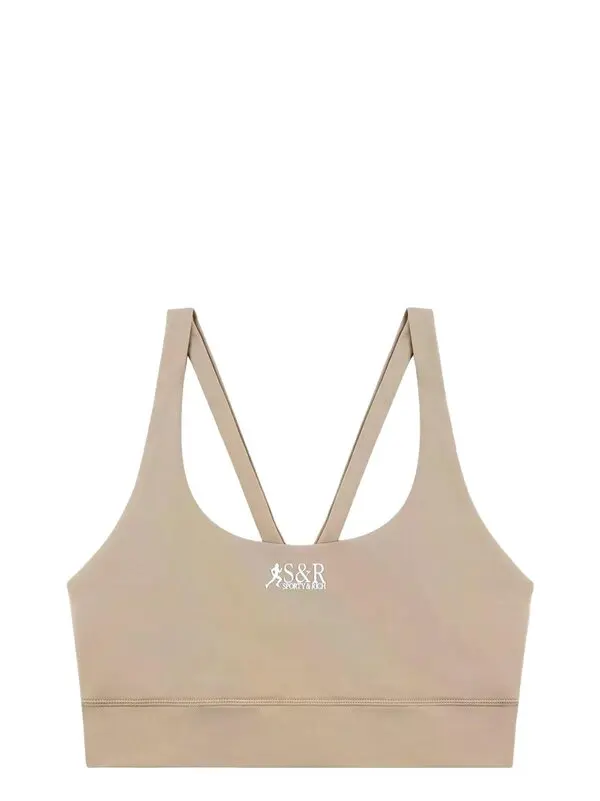 SPORTY & RICH Sr Runner Sports Bra - Neutrals