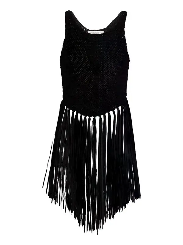 Philosophy Di Lorenzo Serafini Fringe-detail Top - Black