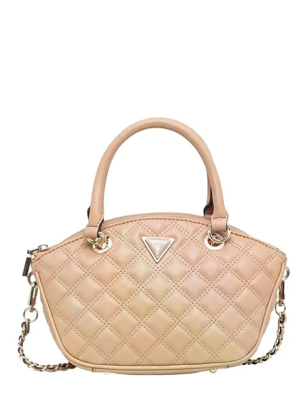 Guess Mini Giully Quilted Tote - Neutrals