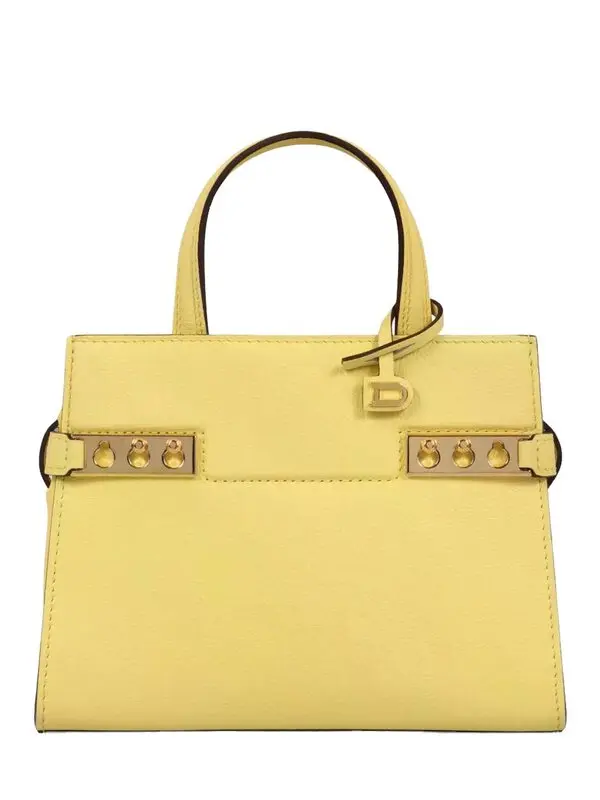 Delvaux Tempête Leather Handbag - Yellow