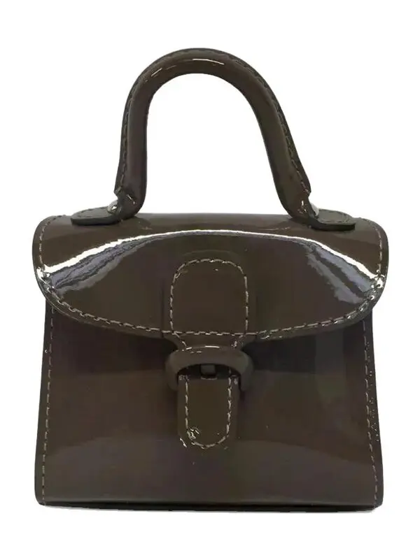 Delvaux Leather Top Handle Tote Bag - Brown