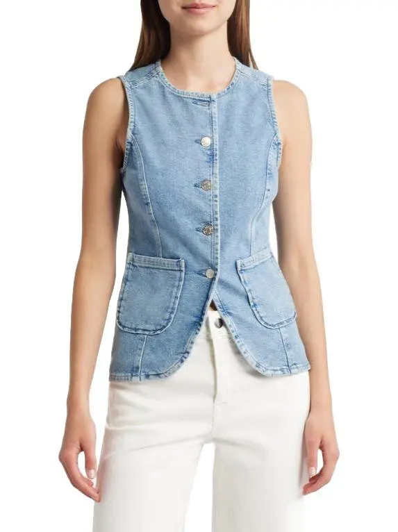 Rails Portola Denim Vest - Blue Eyed Girl