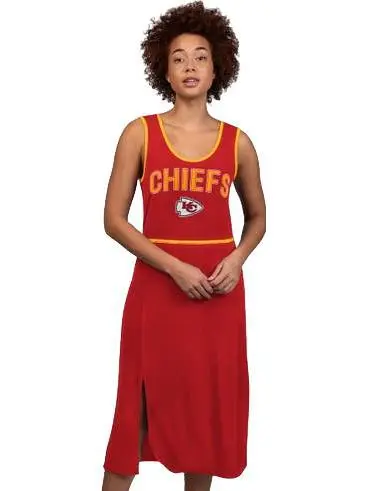G-III 4HER BY CARL BANKS Kansas City Chiefs Center Field Maxi Dress - Red