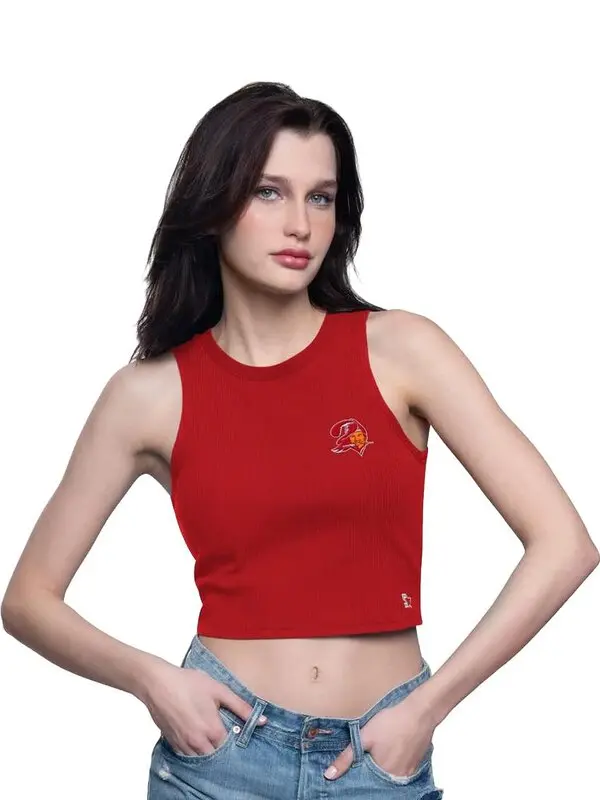 STARTER Tampa Bay Buccaneers Cropped Tank Top - Red