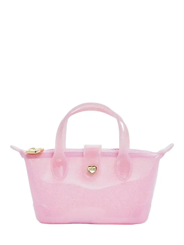 Stoney Clover Lane Jelly Pouchette Crossbody Bag - Flamingo Sparkle