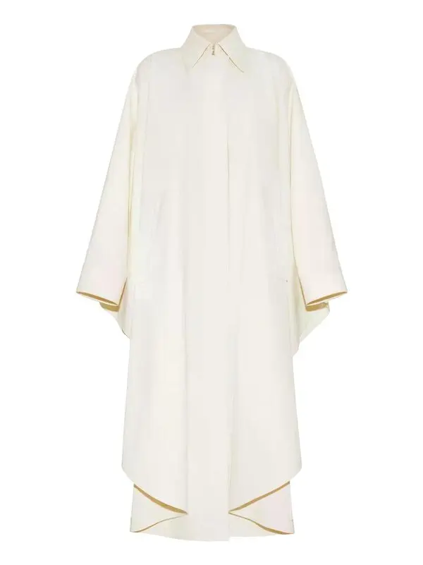 Adam Lippes Cotton-twill Poncho - White