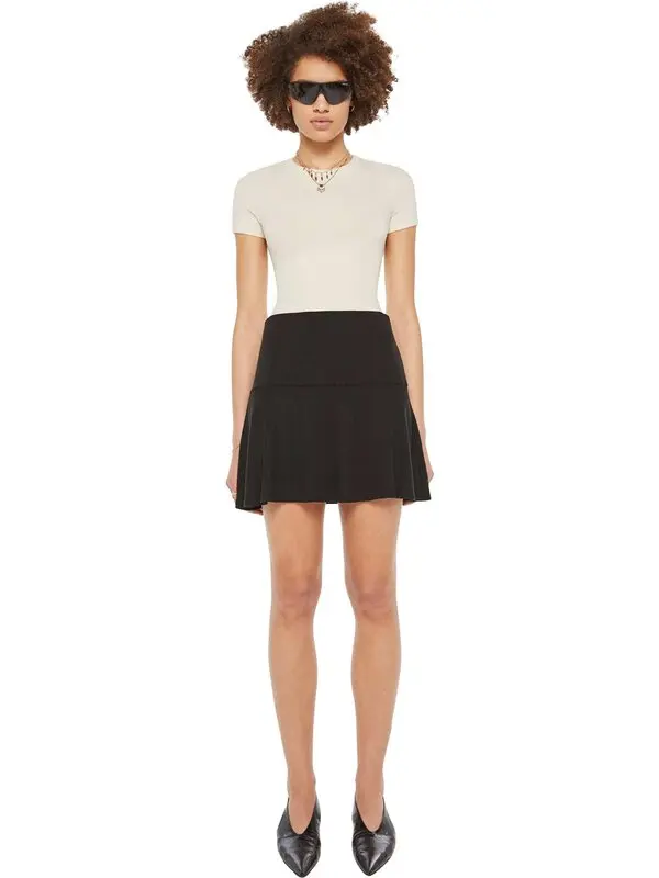 Sprwmn Jane Mini Skirt - Black