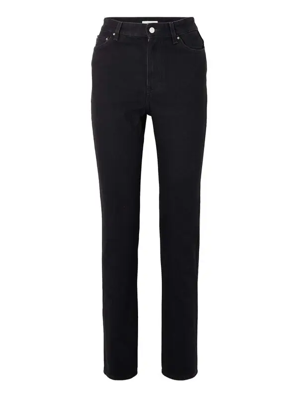 TOTEME Garderob Mid-rise Slim-fit Jeans - Black