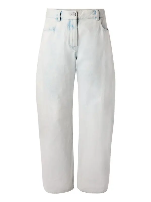 Alaïa Low-rise Barrel-leg Jeans - Blue