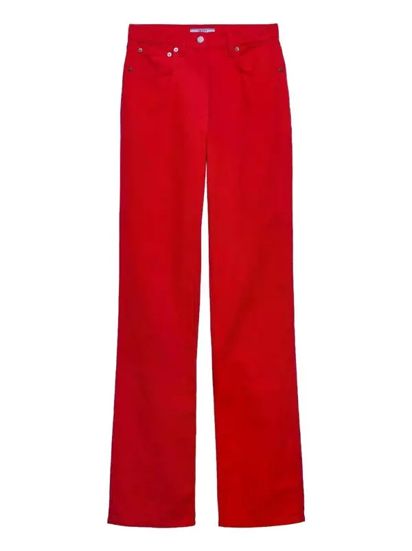Prada Corduroy Trousers - Red