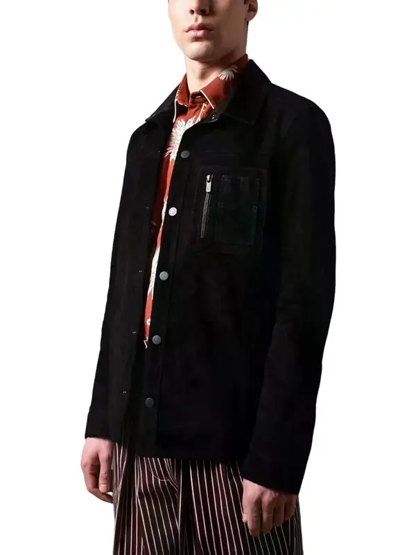 POCHE PARIS Button-up Jacket - Black