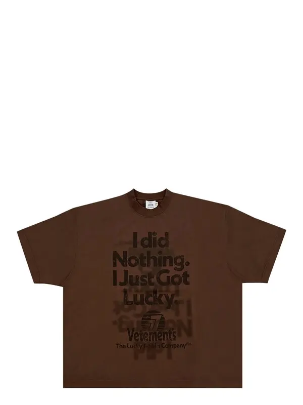 CACTUS JACK BY TRAVIS SCOTT X Vetements Lucky Tee - Brown